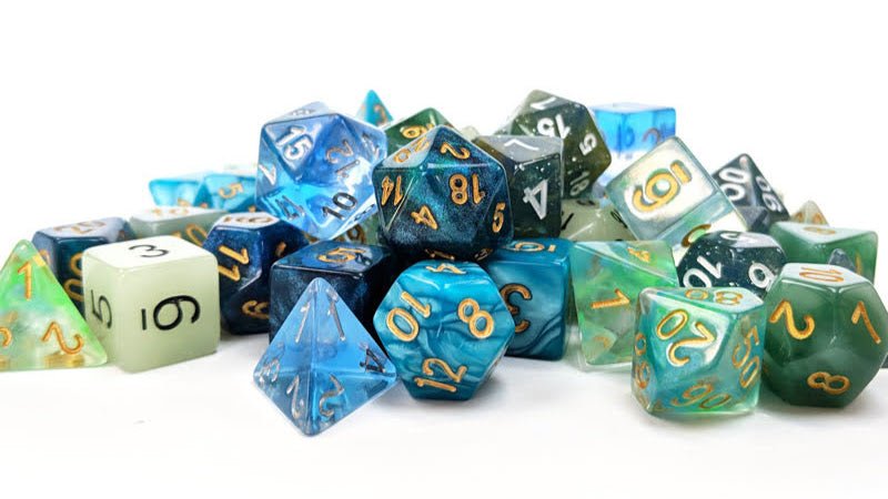 New - Mighty Nein Dice Palettes – Mint & Mustard