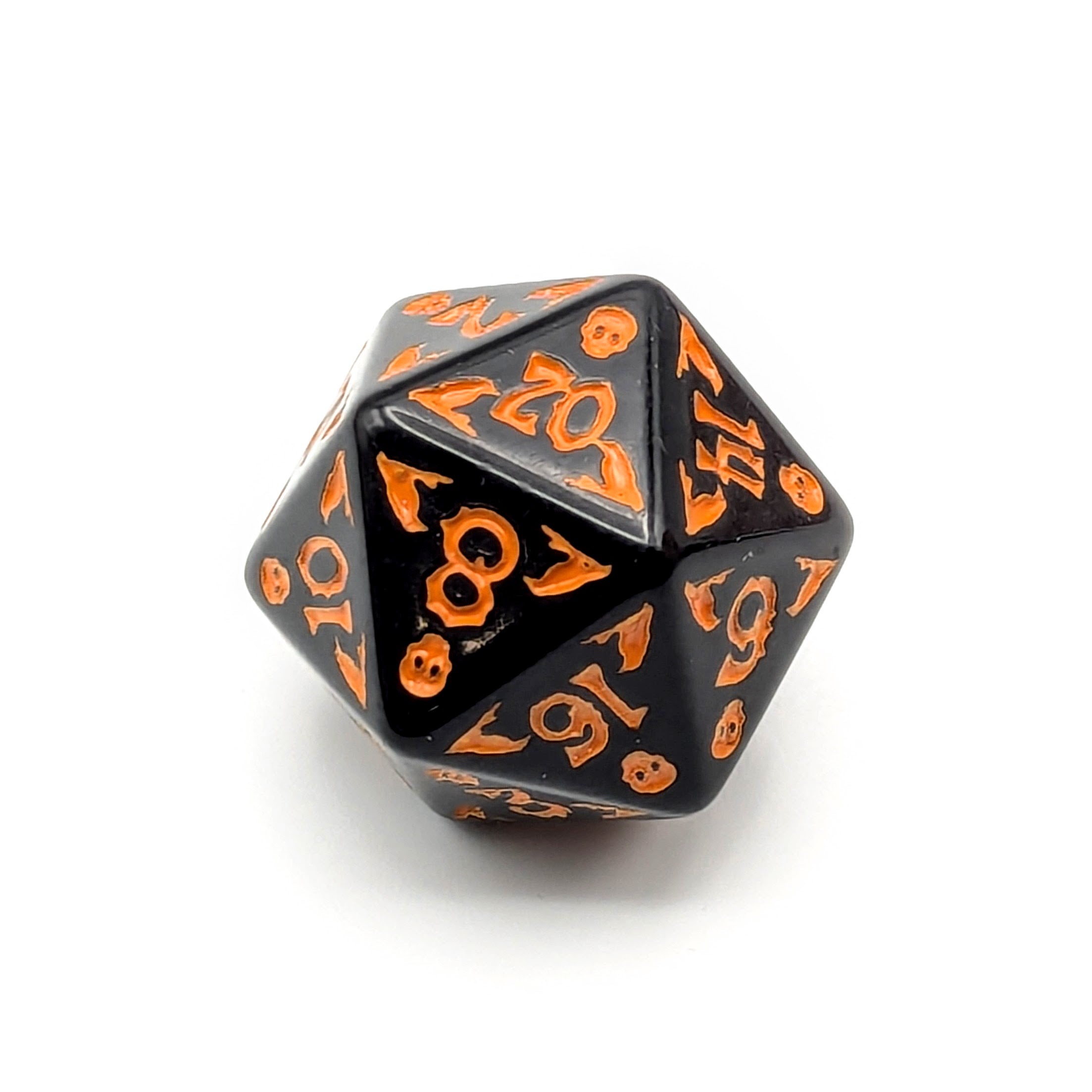 Spooky Season Black | Dice Set - Mint & Mustard