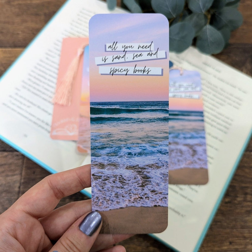 Beach Read Bookmarks - Mint & Mustard