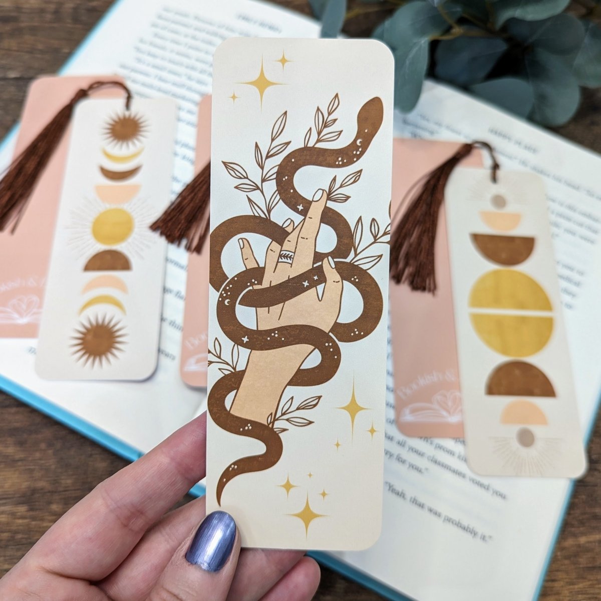 Bohemian Bookmarks - Mint & Mustard