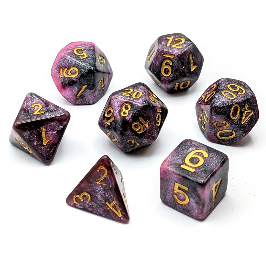 Bright Queen | Dice Set - Mint & Mustard