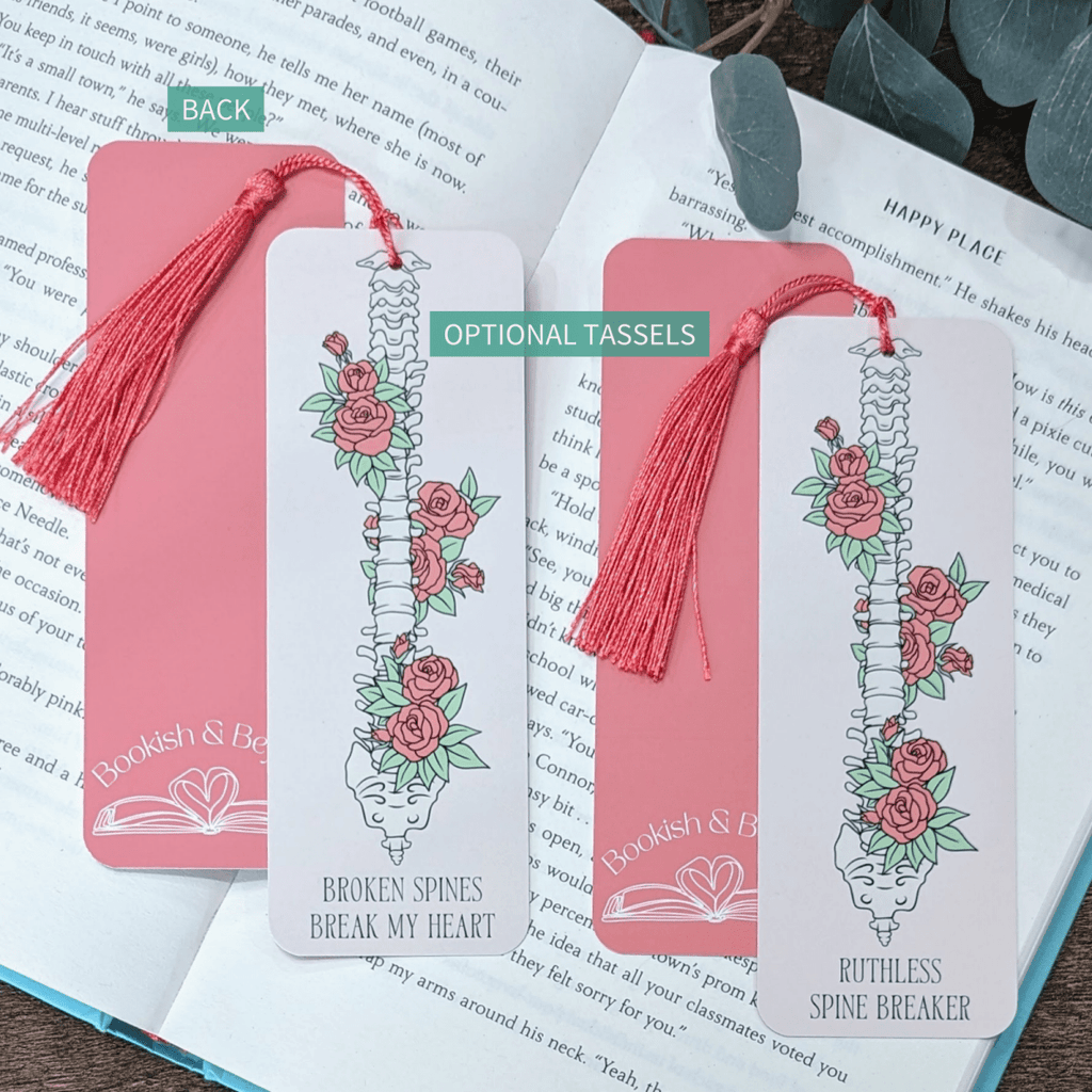 Broken Spine Bookmarks - Mint & Mustard