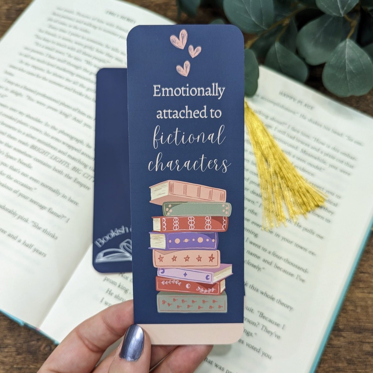 Emotionally Attached Bookmark - Mint & Mustard