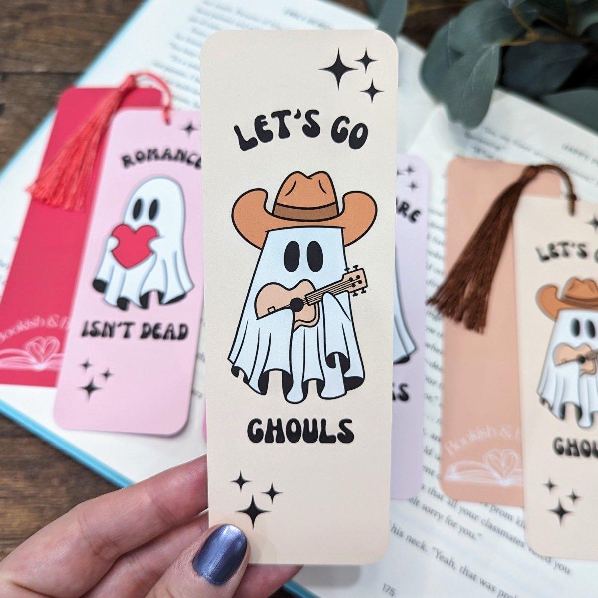 Ghost Bookmarks - Mint & Mustard