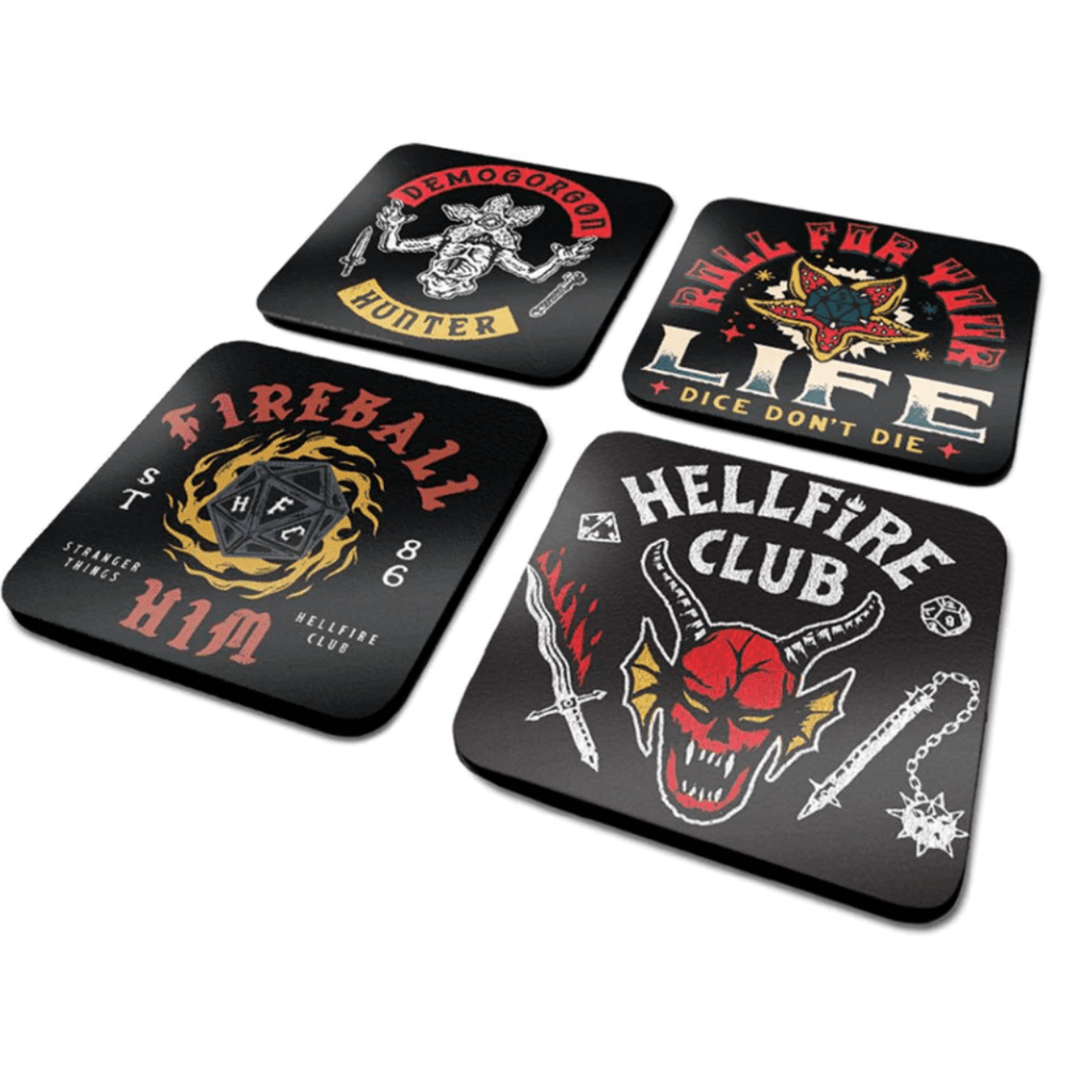 Stranger Things | Set of 4 Coasters - Mint & Mustard
