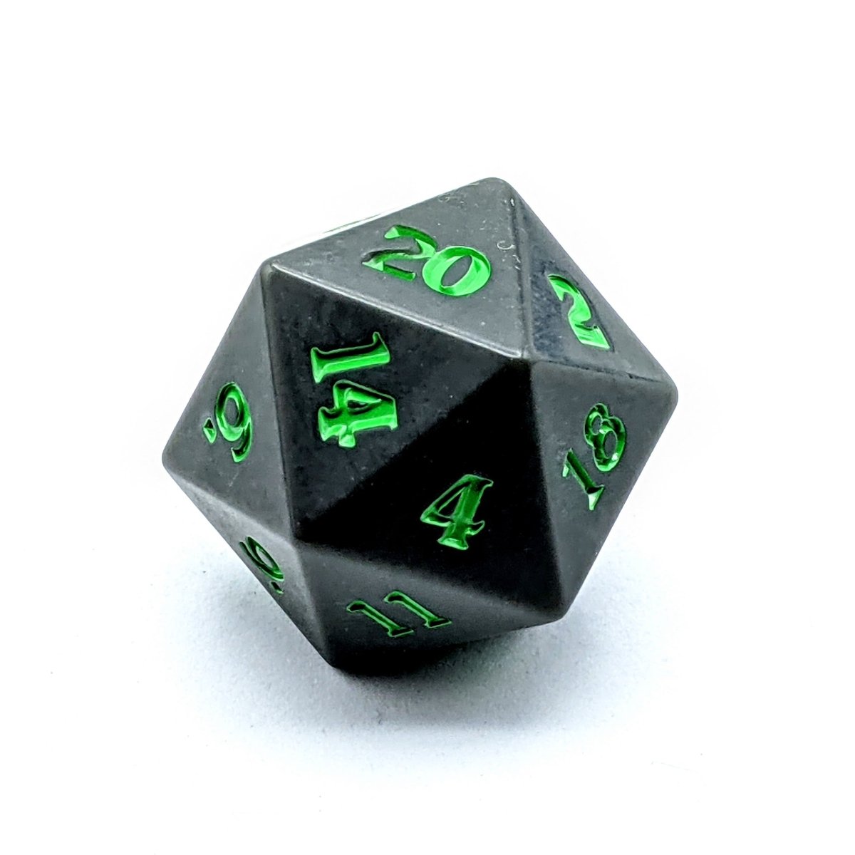 Graphite Green | Sharp Edged Dice Set - Mint & Mustard