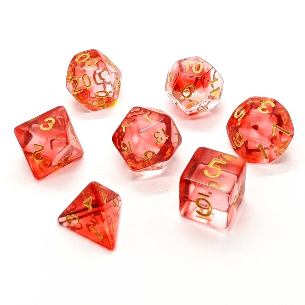 Red Mist | Dice Set - Mint & Mustard