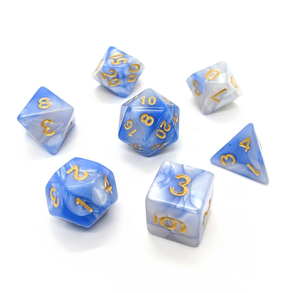 Serenity | Dice Set - Mint & Mustard