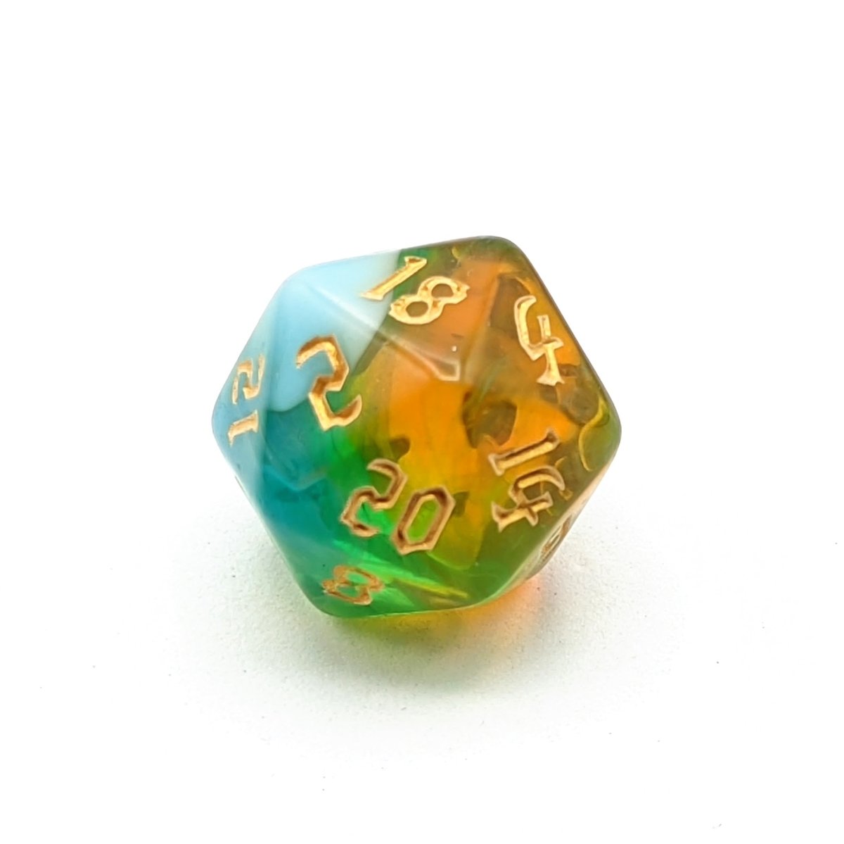The Archeart | Dice Set - Mint & Mustard